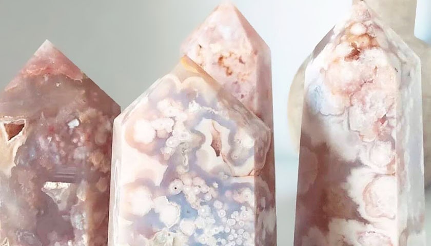 Flower Agate Meaning Properties Benefits Uses - Aurora Gems The Crystal ...