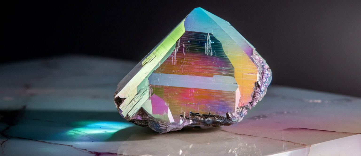 Rainbow Aura Quartz Meaning Properties Benefits Uses - Aurora Gems The ...
