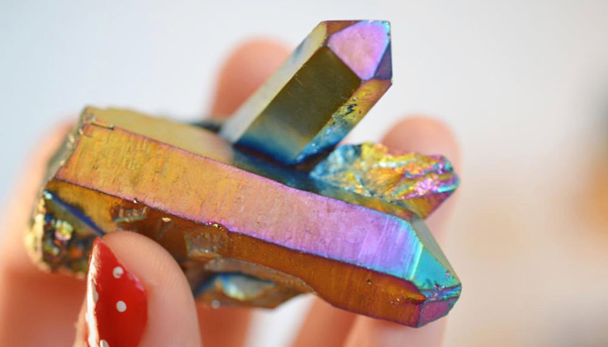 Rainbow Aura Quartz Meaning Properties Benefits Uses - Aurora Gems The ...