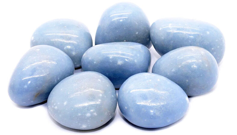 Angelite Meaning Properties Benefits Uses - Aurora Gems The Crystal ...