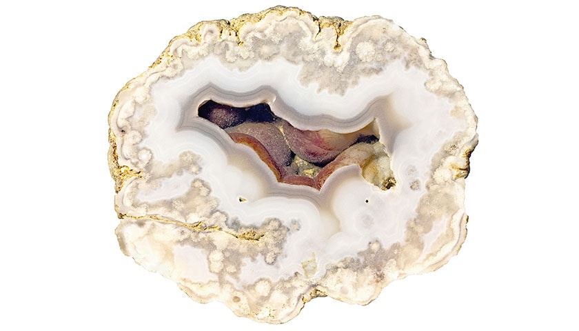 White Agate Meaning Properties Benefits Uses - Aurora Gems The Crystal ...